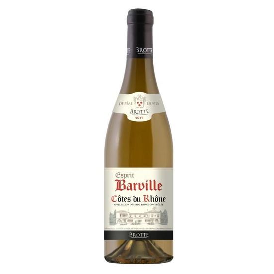 BROTTE Esprit Barville 2019 Côtes du Rhône - Vin Blanc - La cave Cdiscount