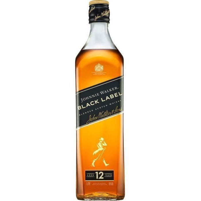 JOHNNIE WALKER Blended Scotch - Whisky Black Label 12YO - 40,0 % Vol ...