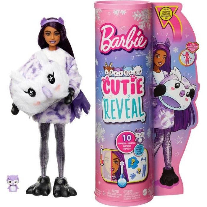 Barbie - Barbie Cutie Reveal - Chouette - Poupée - 3 ans et ...