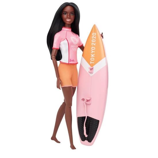 BARBIE Jeux Olympiques Tokyo 2020 Championne de Surf - Cdiscount Jeux - Jouets
