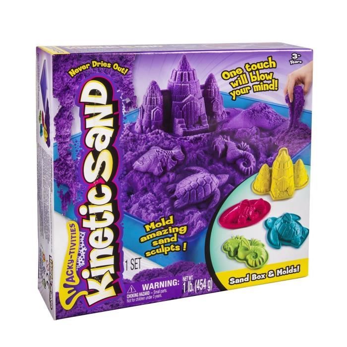 KINETIC SAND Coffret Château de Sable Violet Spinmaster - Cdiscount ...
