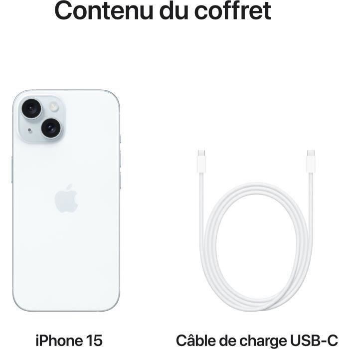 IPhone 15 128GB Bleu - Cdiscount Téléphonie