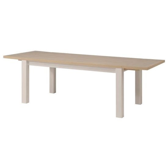NATURE Allonge table classique décor chêne blond - L 90 cm - Cdiscount ...