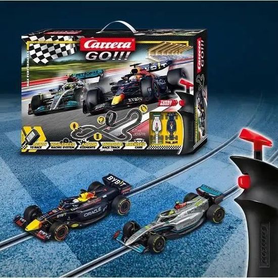 Circuit de course électrique CARRERA GO!!! Formule 1 Mercedes et Red ...