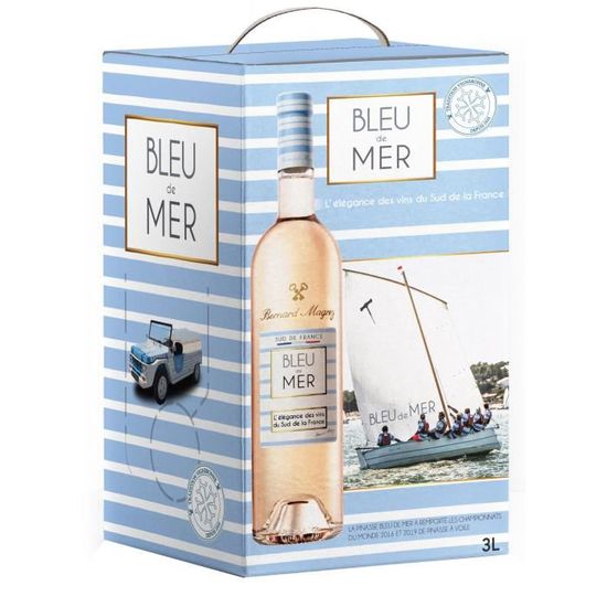 BIB 3L Bernard Magrez Bleu de Mer IGP Pays d'Oc - Vin rosé du Languedoc ...