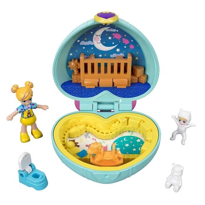 POLLY POCKET Mini-coffret Polly et Bébé Paxton - Mini-figurine 2,5 cm ...
