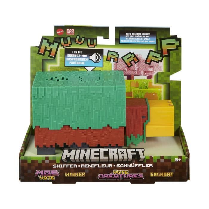 Minecraft-Renifleur Figurine articulée 8,25 cm avec sons tirés du jeu ...