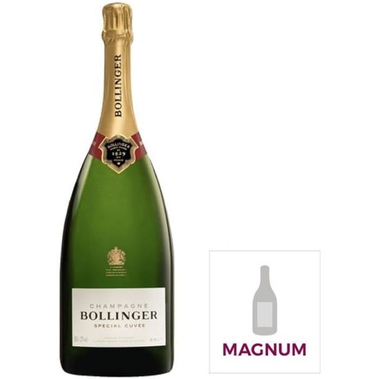 Champagne Bollinger Brut - Magnum 1,5L - La cave Cdiscount