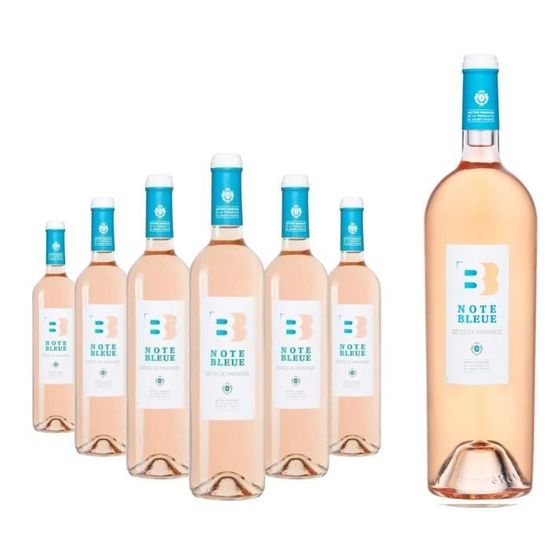 Note Bleue 2024 Côtes de Provence - Vin rosé de Provence - 6x75 cl + 1 ...