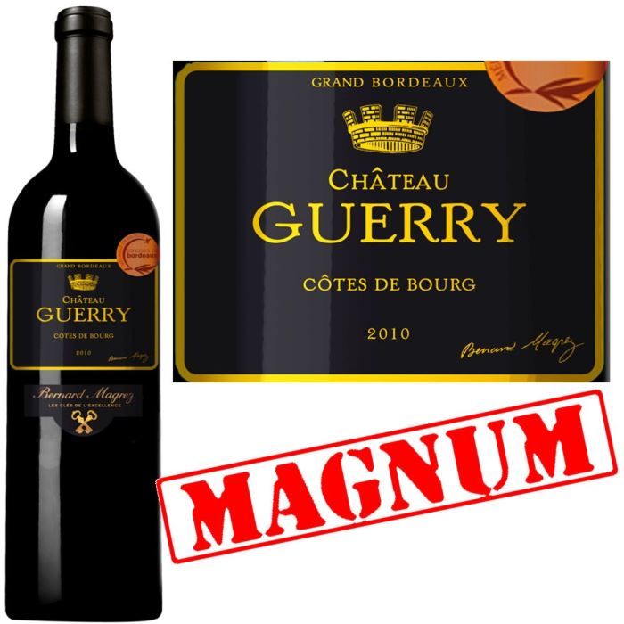 Château Guerry Côtes de Bourg 2010 x1 - La cave Cdiscount