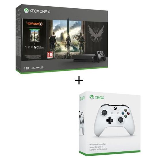 Xbox One X 1 To Tom Clancy's the Division 2 + 2e manette - Cdiscount ...