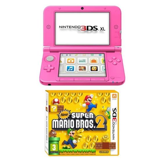 Pack Console 3DS XL + Jeu New Super Mario Bros 2 - Cdiscount Jeux vidéo