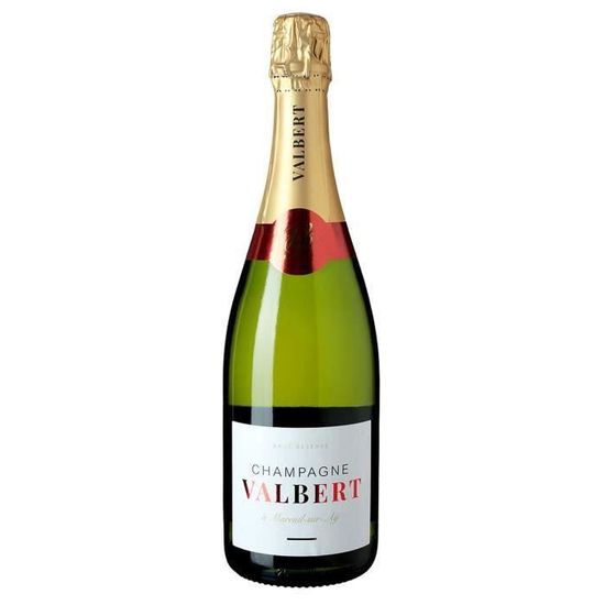 Champagne Valbert Brut Réserve - 75 cl - La cave Cdiscount