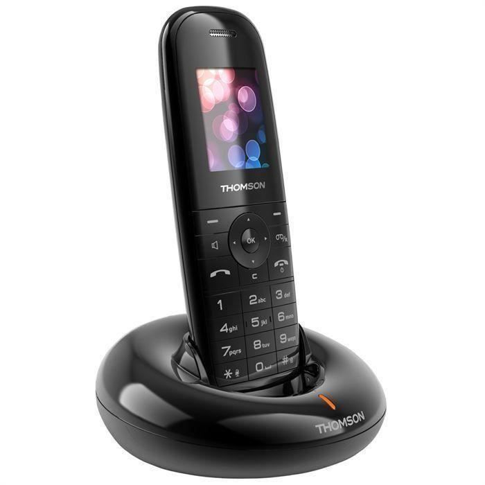 Thomson Onyx Solo Téléphone sans fil Noir - Cdiscount Téléphonie
