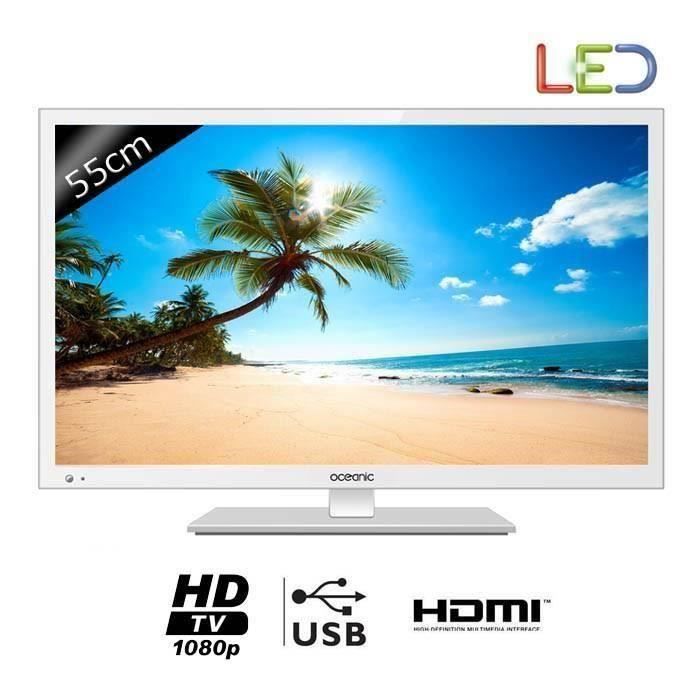 OCEANIC TV 220116W2 - Full HD 1080p - 55cm (22 pouces) - LED - 1 HDMI ...