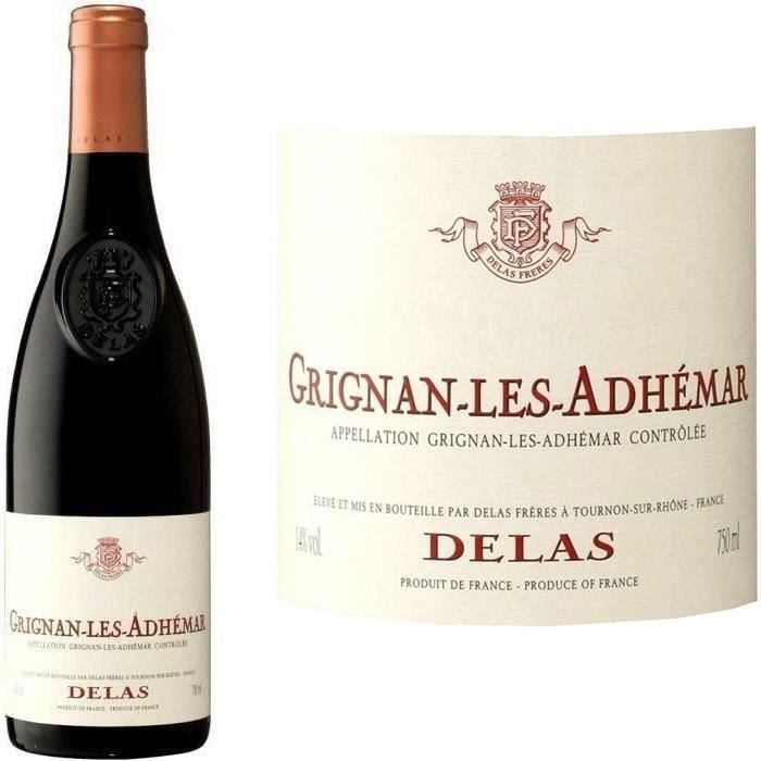 Grignan-les-Adhémar 2016 Delas - Vin rouge de la Vallée du Rhône - La cave Cdiscount