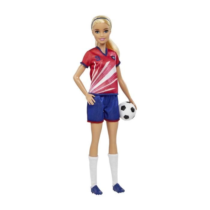 Barbie - Barbie Footballeuse - Poupée Mannequin - Dès 3 ans - Cdiscount ...
