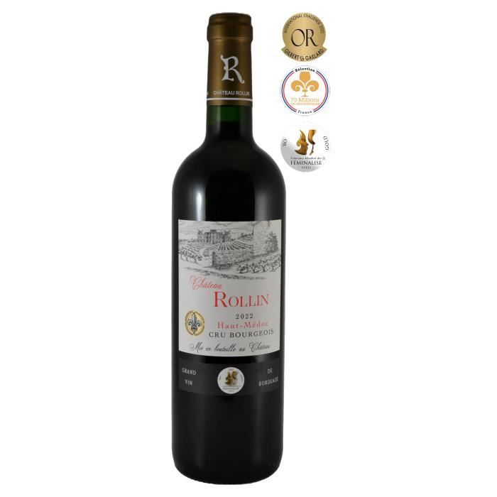 Château Rollin 2022 Haut-Médoc Cru Bourgeois - Vin rouge du Sud Ouest ...
