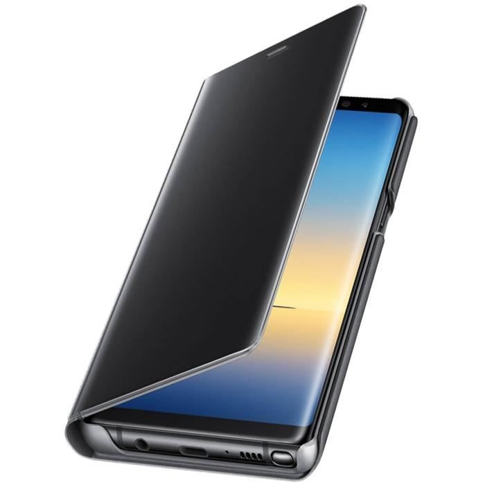 Samsung Clear View Cover Stand Note8 - Noir - Cdiscount Auto