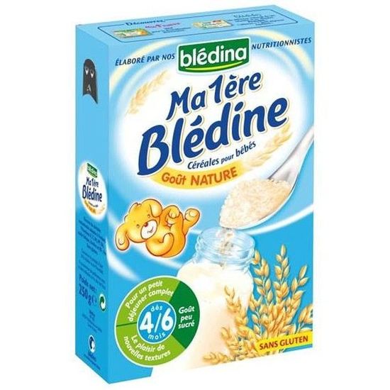 BLEDINA Ma 1ère Blédine Nature 4/6 mois - 250g - Achat / Vente céréales ...