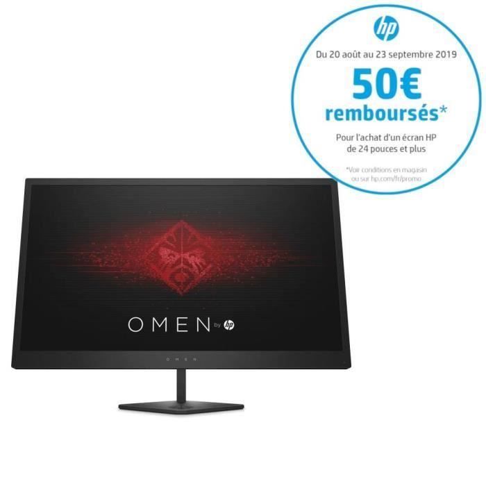 HP Ecran PC Gamer OMEN 25 – 24.5’’ Full HD – Dalle TN LED – 144 Hz – 1 ...