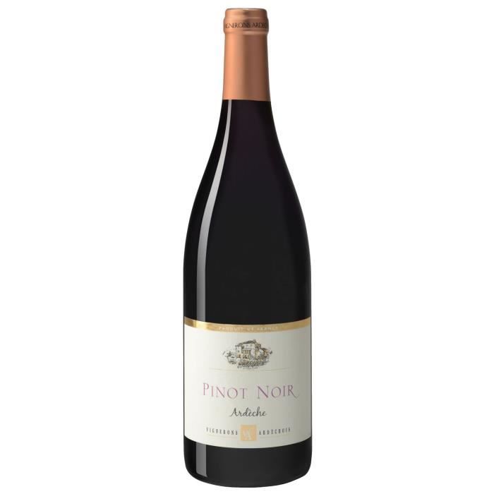 Pinot Noir Vignerons Ardéchois 2017 Côteaux de l'Ardèche - Vin rouge de ...