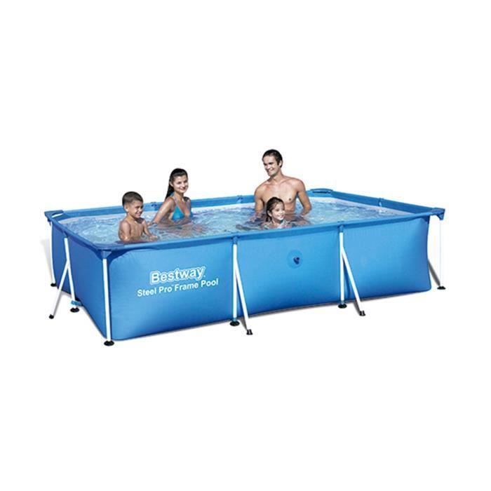BESTWAY Piscine Tubulaire rectangulaire 3x2,01x0,66m - Cdiscount Jardin