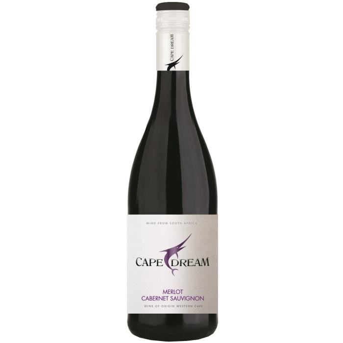 Cape Dream 2021 Merlot Cabernet - Vin rouge d'Afrique du Sud - La cave ...