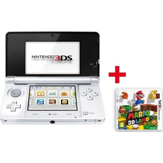 Console portable - Nintendo 3DS Blanc Arctique - Spéciale + Super Mario ...
