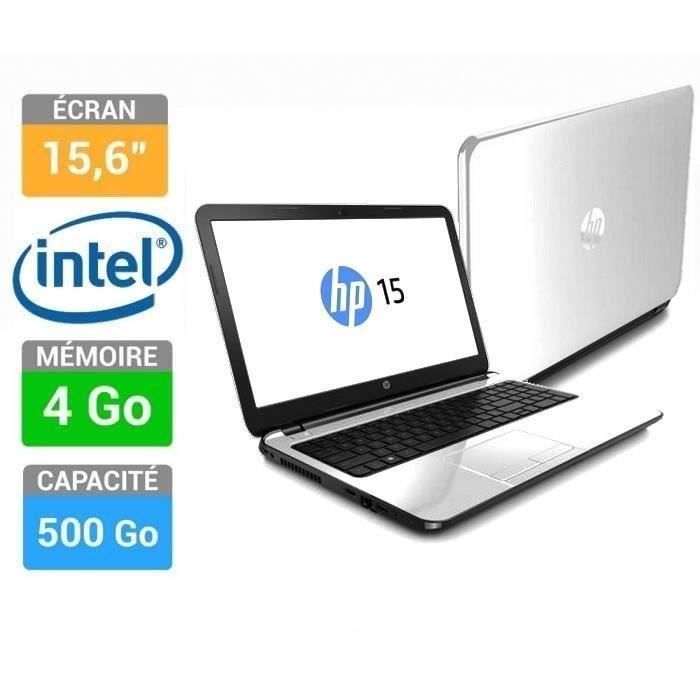 HP PC Portable 15-r058nf (Blanc perle) - Cdiscount Informatique