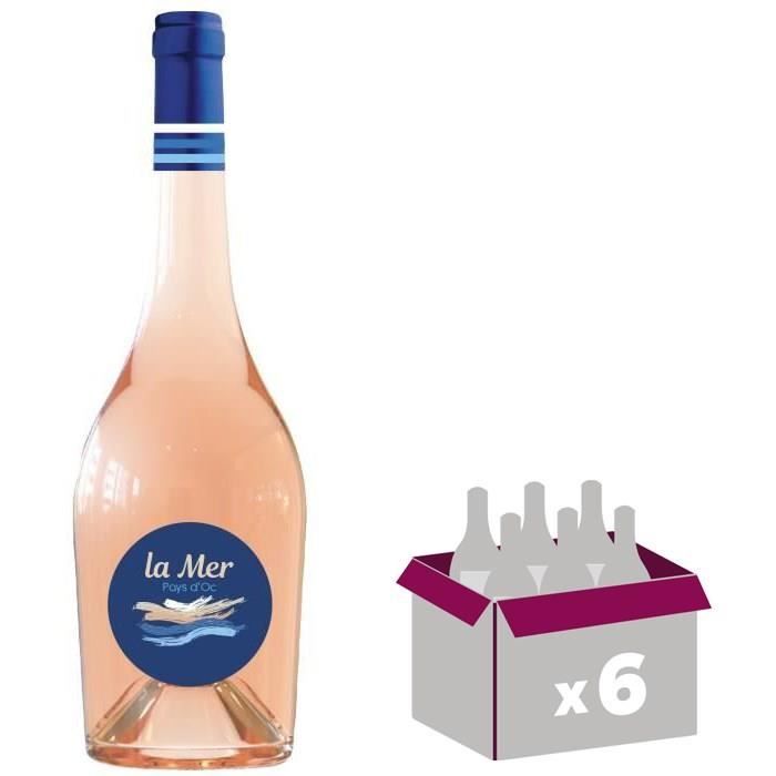 La Mer 2023 Pays Oc - Vin rosé de Languedoc x6 - La cave Cdiscount