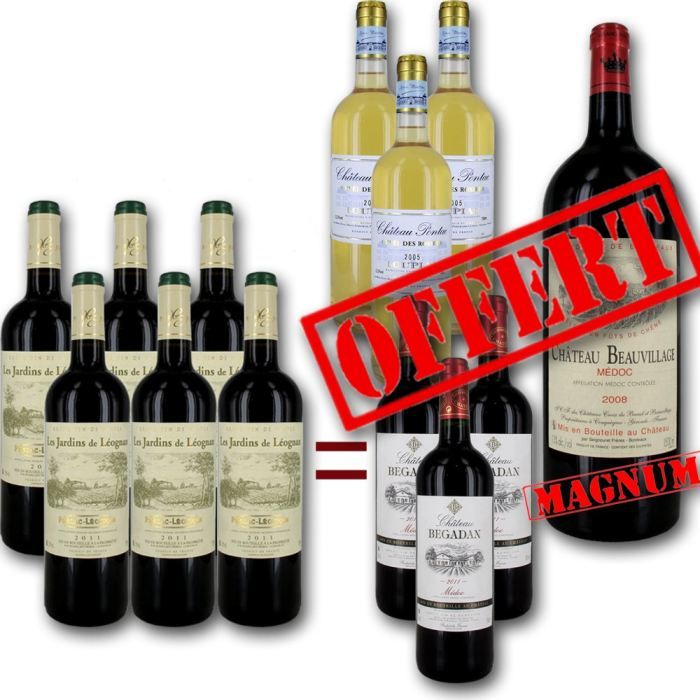 Pack Vin de Noël 6 bouteilles achetées - La cave Cdiscount