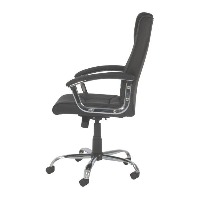 ALPHASON HOUSTON Fauteuil cuir noir - Cdiscount Maison