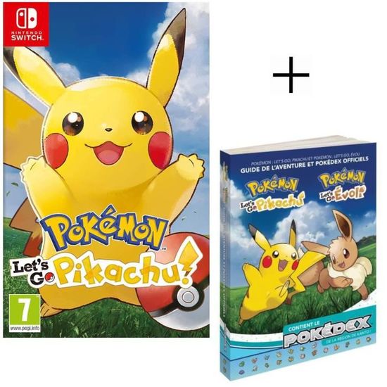 Pokémon : Let's go, Pikachu Jeu Switch Pokemon Go + Guide de jeu ...