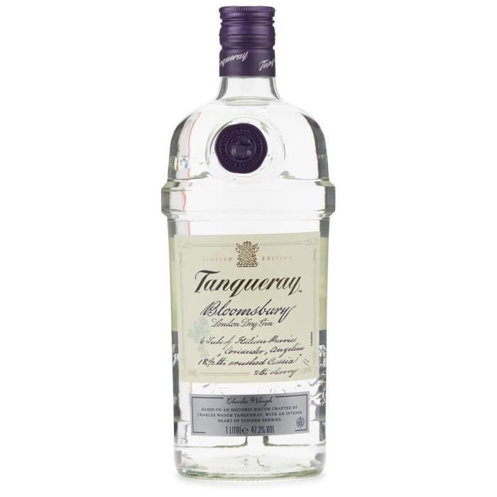 TANQUERAY Gin Bloomsbury London Dry - 47,3 % - 100 cl - La cave Cdiscount