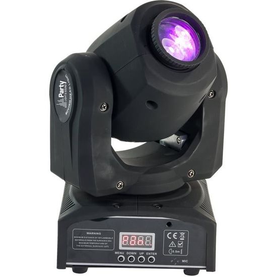 PARTY LIGHT & SOUND PARTY-SPOT7 Lyre DMX à LED Blanche 10W - Cdiscount ...