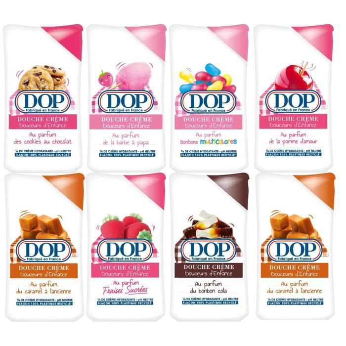 DOP Crème de douche Douceurs d'enfance - Lot de 8 senteurs de 250 ml ...