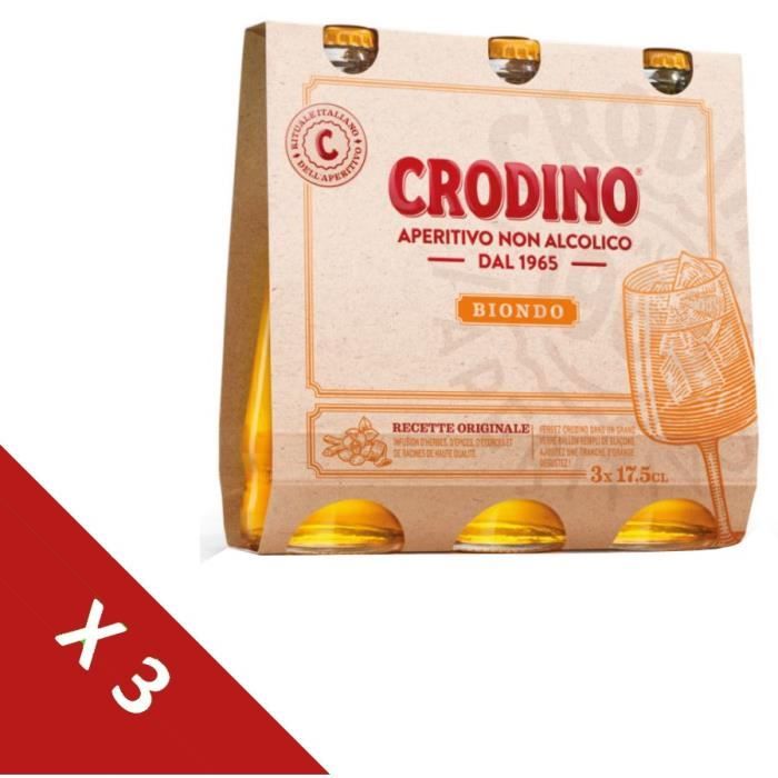Crodino - Apéritif sans alcool - 9 x 17,5 cl - Cdiscount Au quotidien