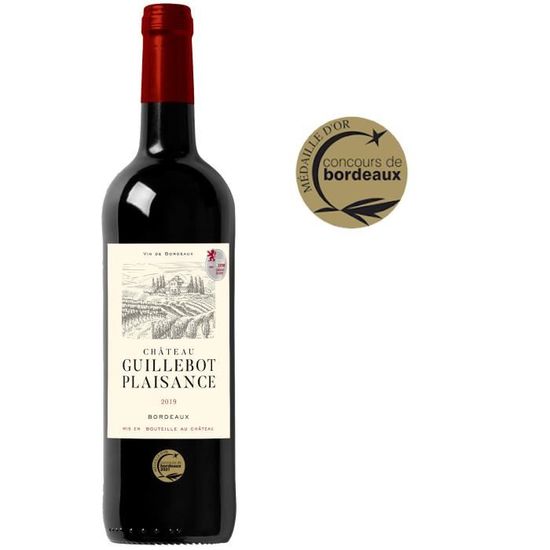 Château Guillebot Plaisance 2019 Bordeaux - Vin rouge de Bordeaux - La ...