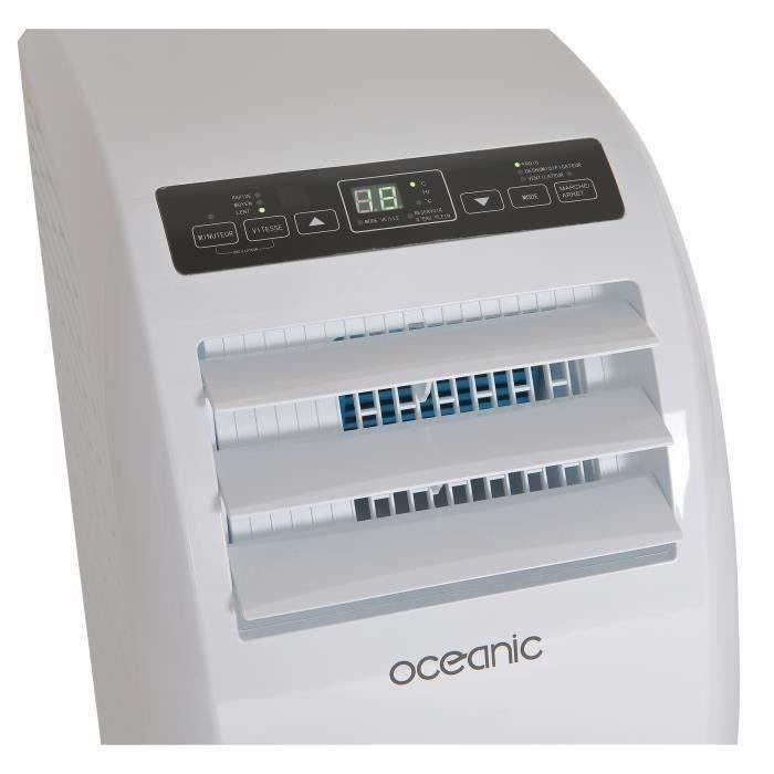 OCEANIC Climatiseur mobile 2900 W - 10000 Btu - Panneau d'affichage ...
