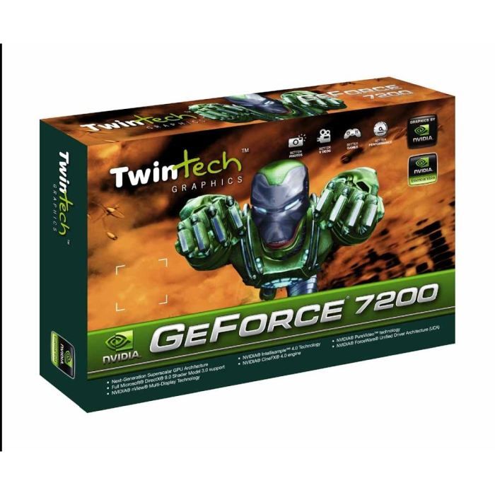 Twintech Carte graphique Nvidia GeForce 7200 GS 25 - Cdiscount Informatique
