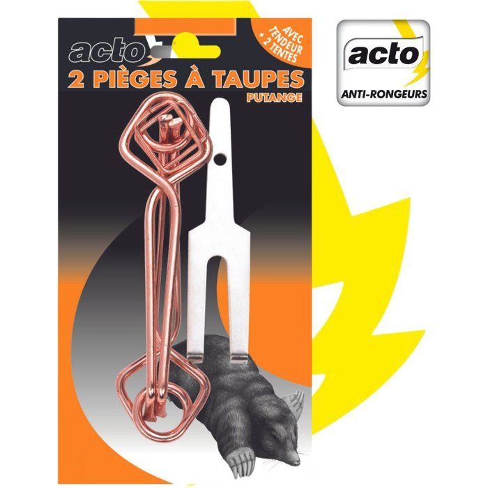 Piège à taupes - ACTO - Piège à Taupes Putange - Forme “Putange” avec ...