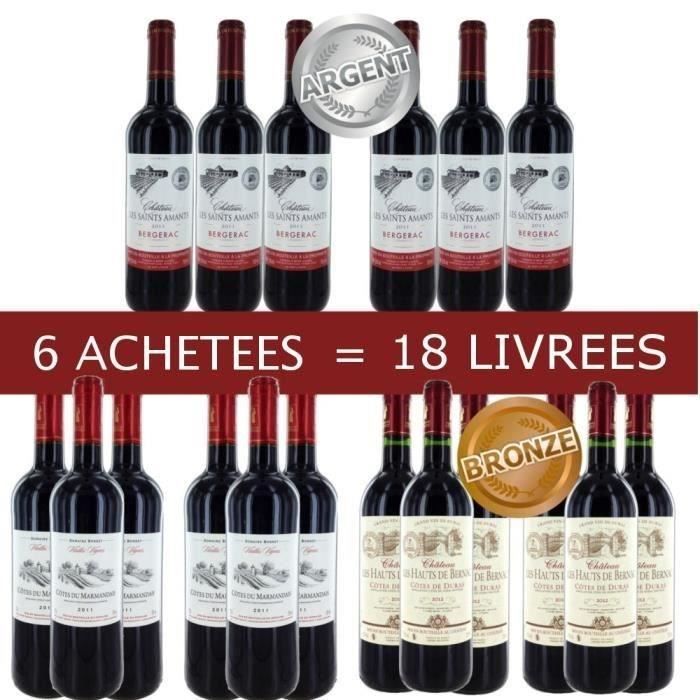 Sélection rouges médaillés 6 achetées = 18 livrées - La cave Cdiscount