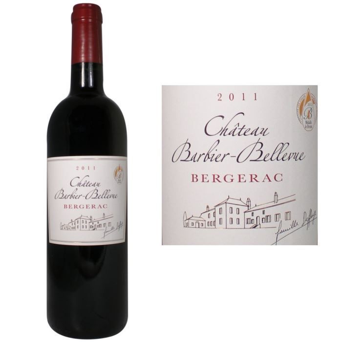 Château Barbier Bellevue 2011 Bergerac - Vin rouge du Sud-Ouest - La ...