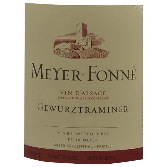 Félix Meyer 2018 Gewurztraminer - Vin blanc d'Alsace - La cave Cdiscount