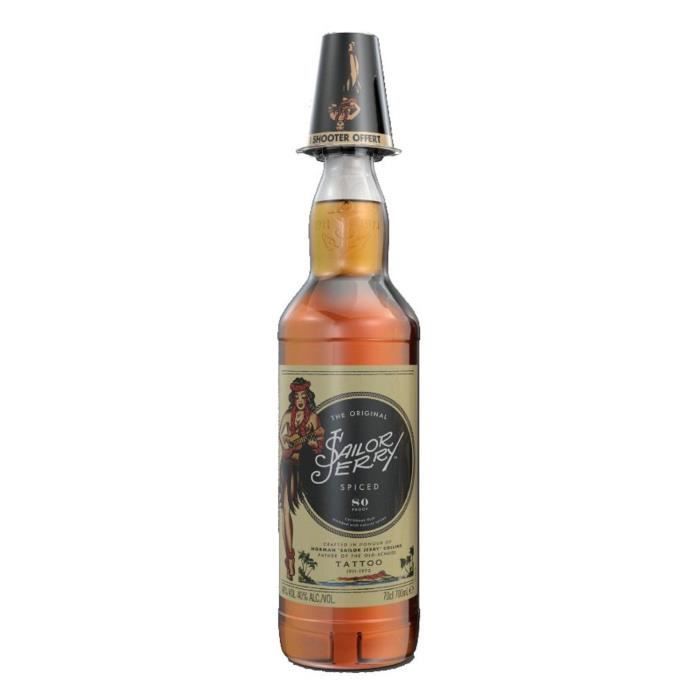 Sailor Jerry - Rhum épicé - 40,0% Vol. - 70 cl - Shot offert - La cave ...