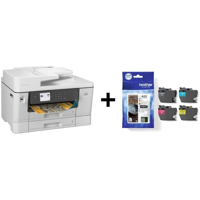 Pack BROTHER : Imprimante Multifonction - Business Smart - Jet d'encre ...