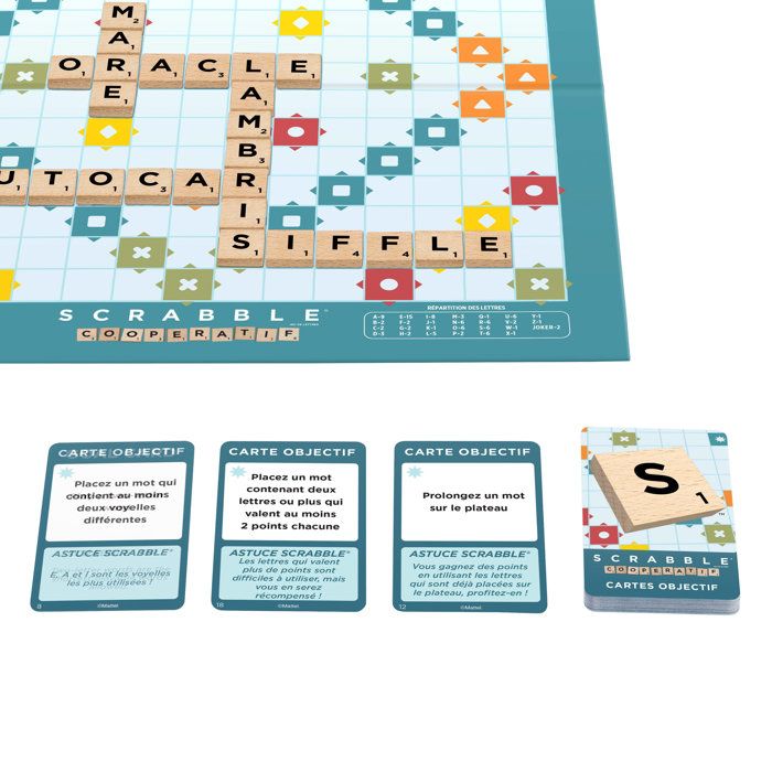 Scrabble classique - 2 en 1 - Mattel Games - JGR63 - Cdiscount Jeux ...