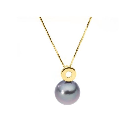 PERLINEA Collier Or 375° et perle Femme - Achat / Vente sautoir et ...