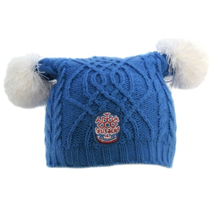 FUSALP Bonnet Amy Enfant Bleu et blanc - Cdiscount Sport
